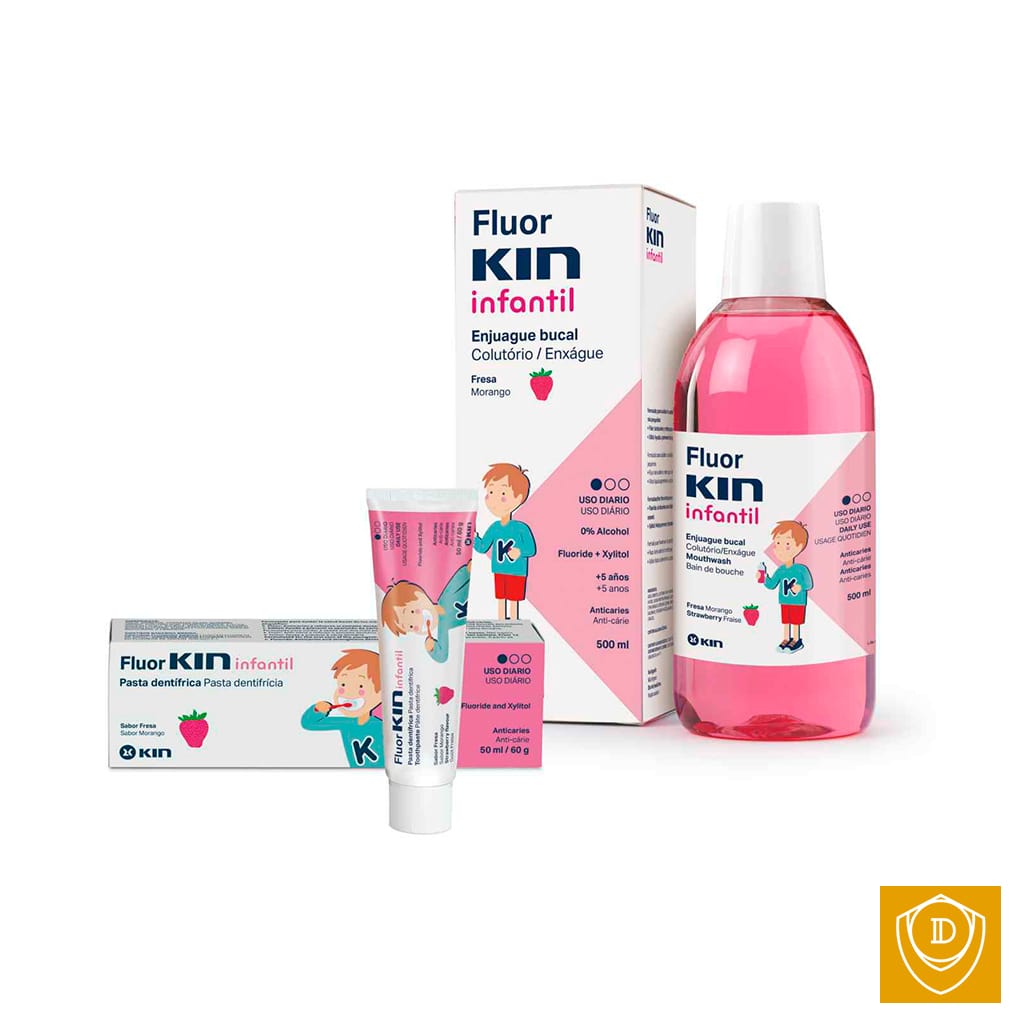 Fluor Kin kit de Enjuague y Pasta Fluor Kin kit de Enjuague y Pasta
